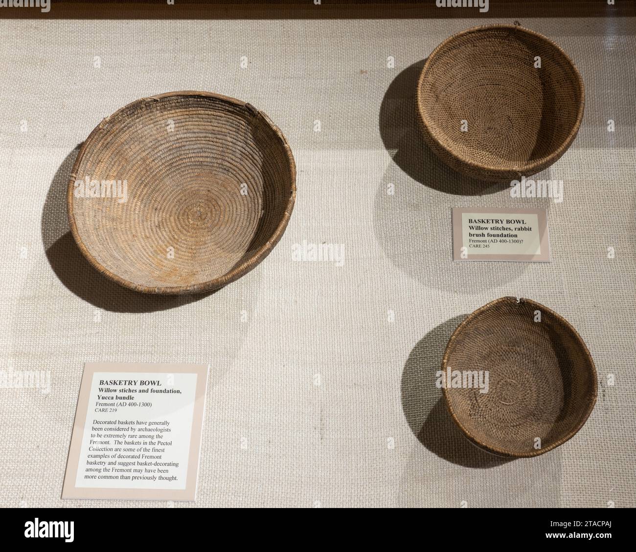 1000-year old Native American Fremont Culture basketry artifacts in the ...