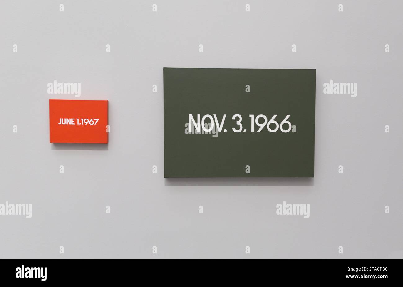On Kawara,On Kawara conceptual art Stock Photo - Alamy