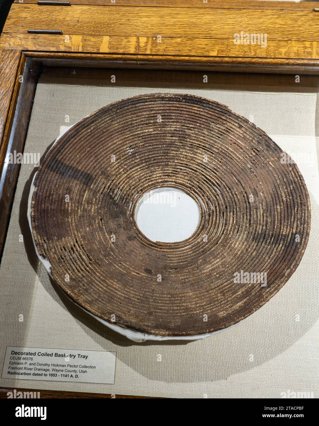 A 1000-year old Native American Fremont Culture basketry artifact in ...