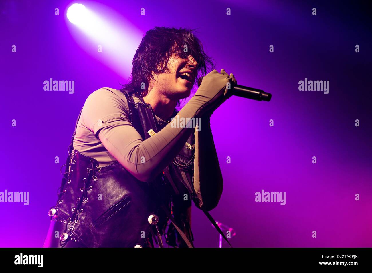 Milano, Italy. 29th Nov, 2023. Italian singer, Naska performs during a ...