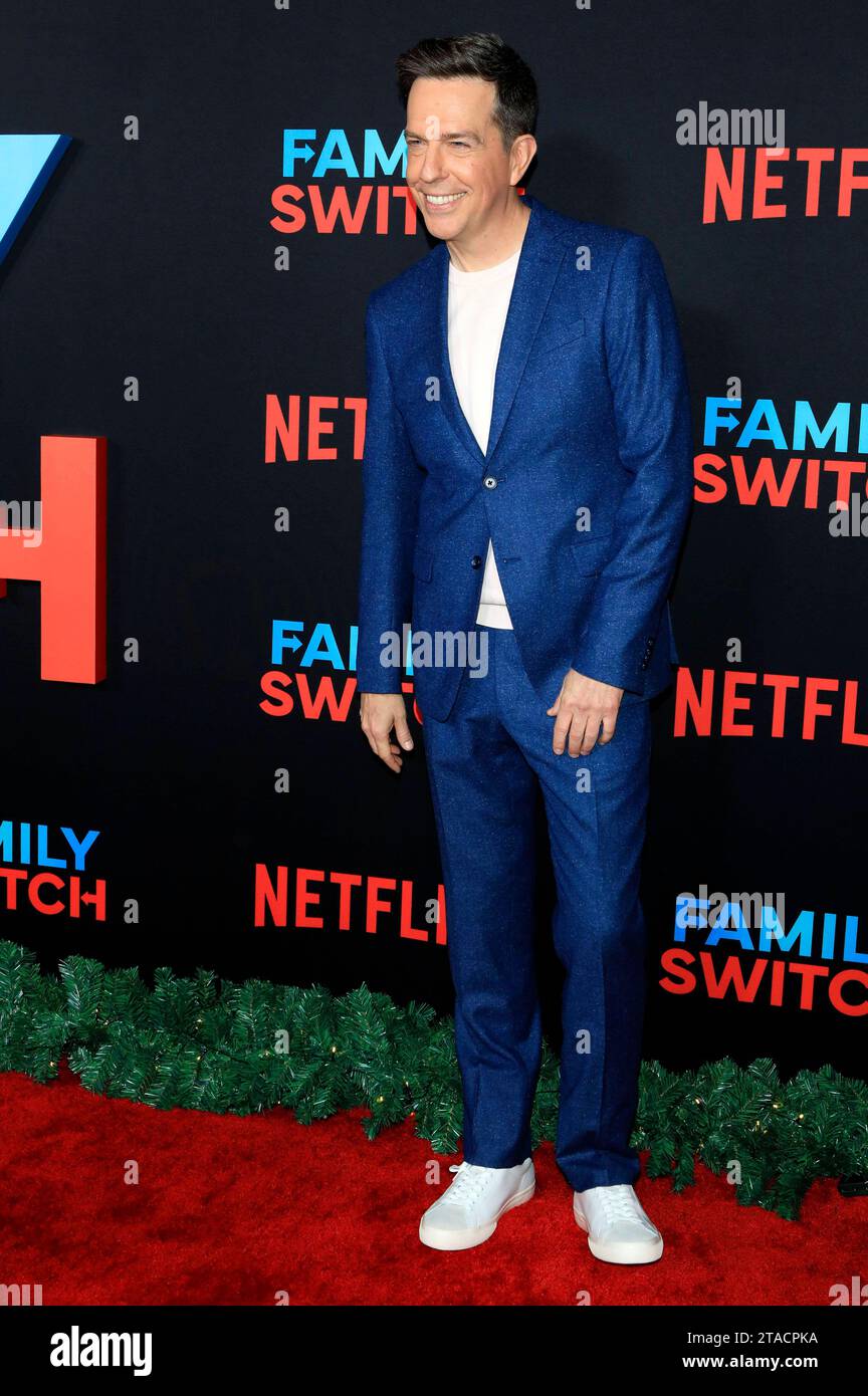Ed Helms bei der Premiere des Netflix Films Family Switch im AMC The ...