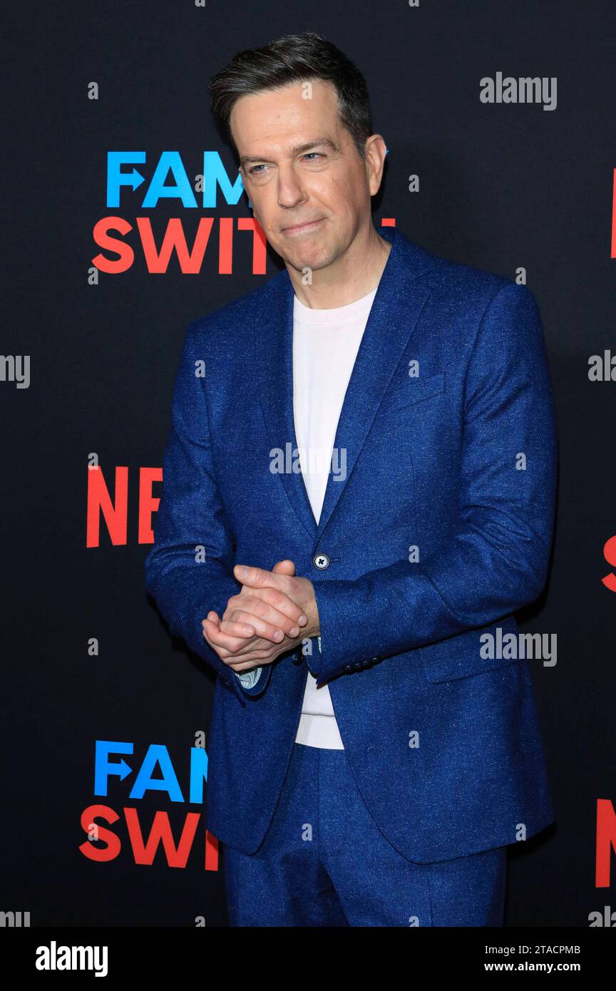 Ed Helms bei der Premiere des Netflix Films Family Switch im AMC The ...