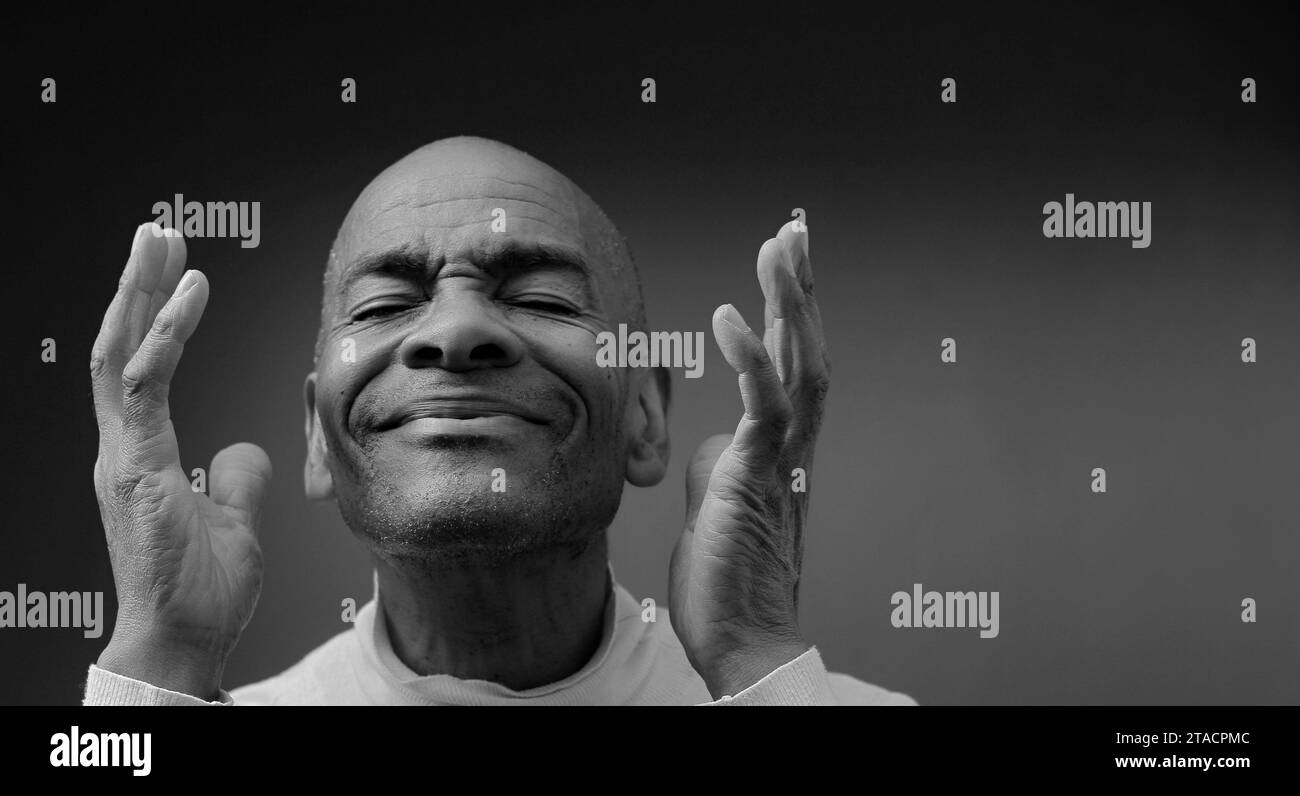 praying to god on gray background with people stock image stock photo ...
