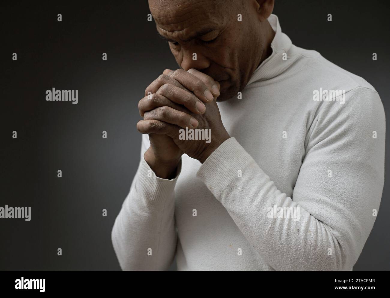 praying to god on gray background with people stock image stock photo ...
