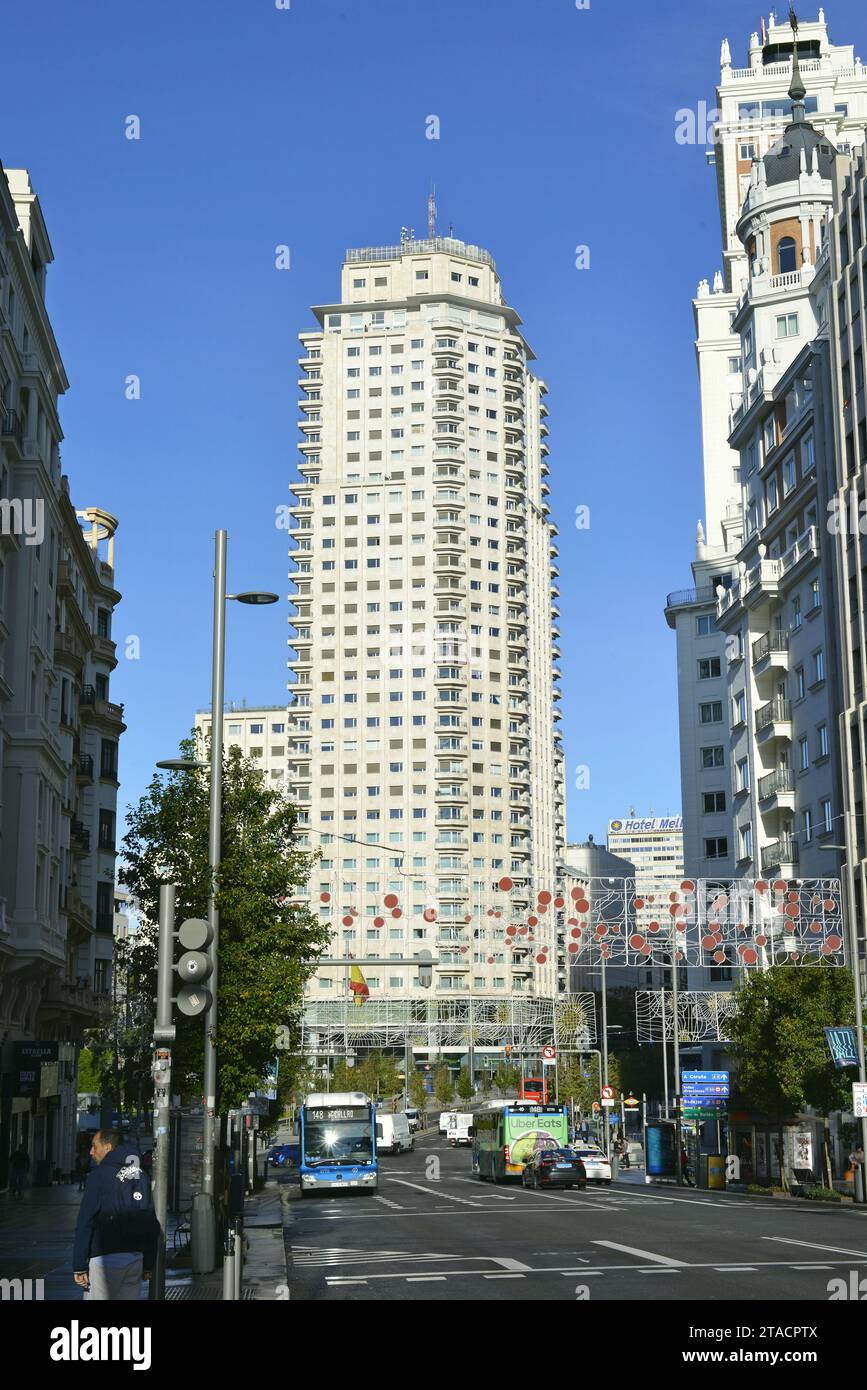 The Madrid Tower is a skyscraper in the Spanish city of Madrid, Spain ...