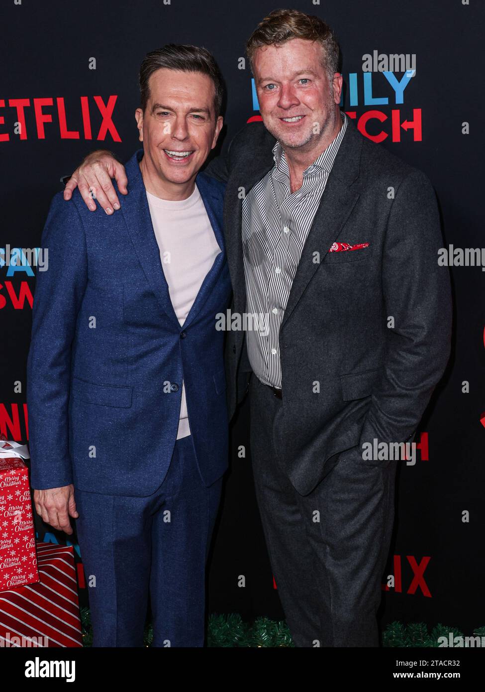 LOS ANGELES, CALIFORNIA, USA - NOVEMBER 29: Ed Helms and McG arrive at ...