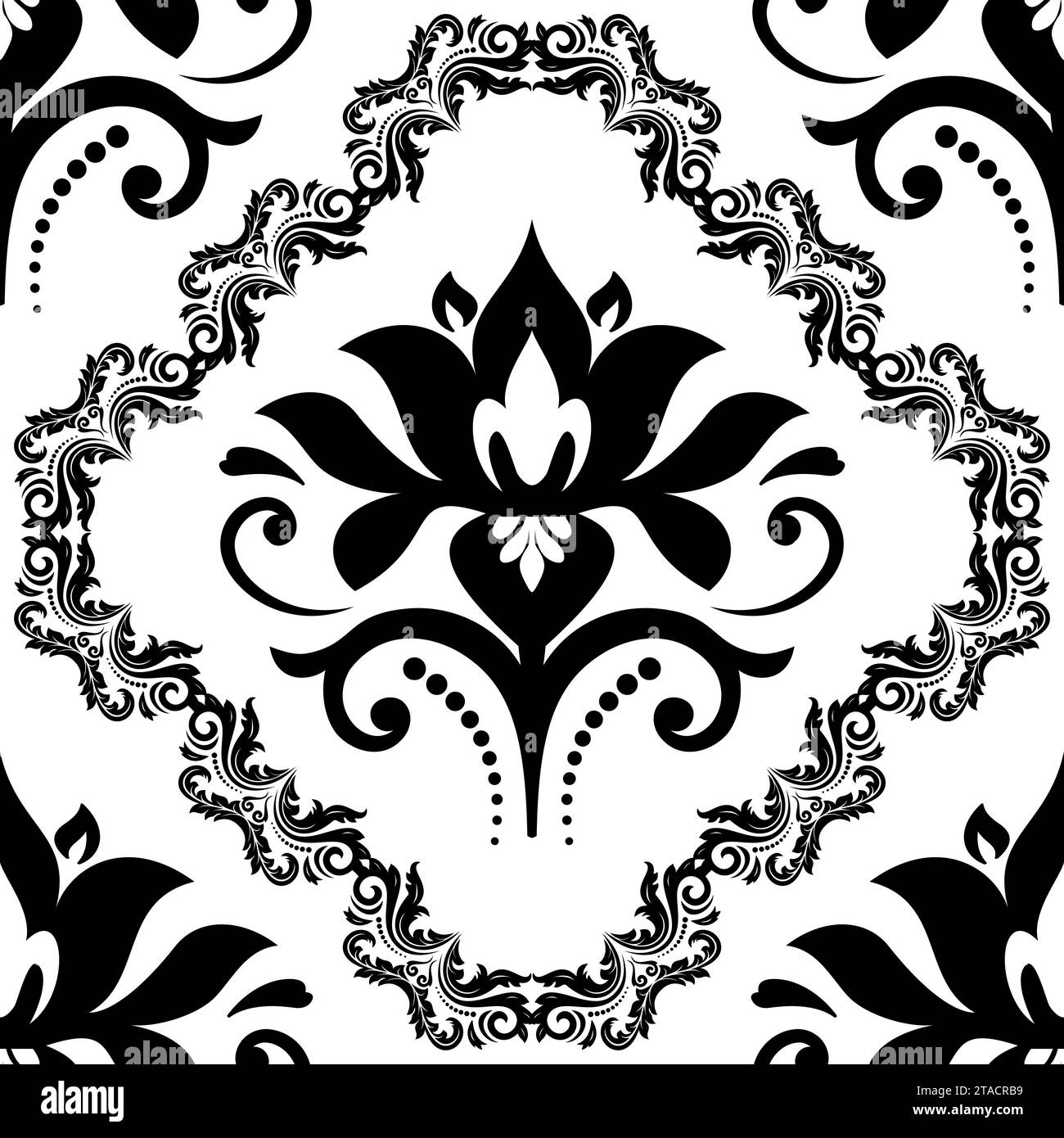Classic seamless vector pattern. Damask orient ornament. Classic ...