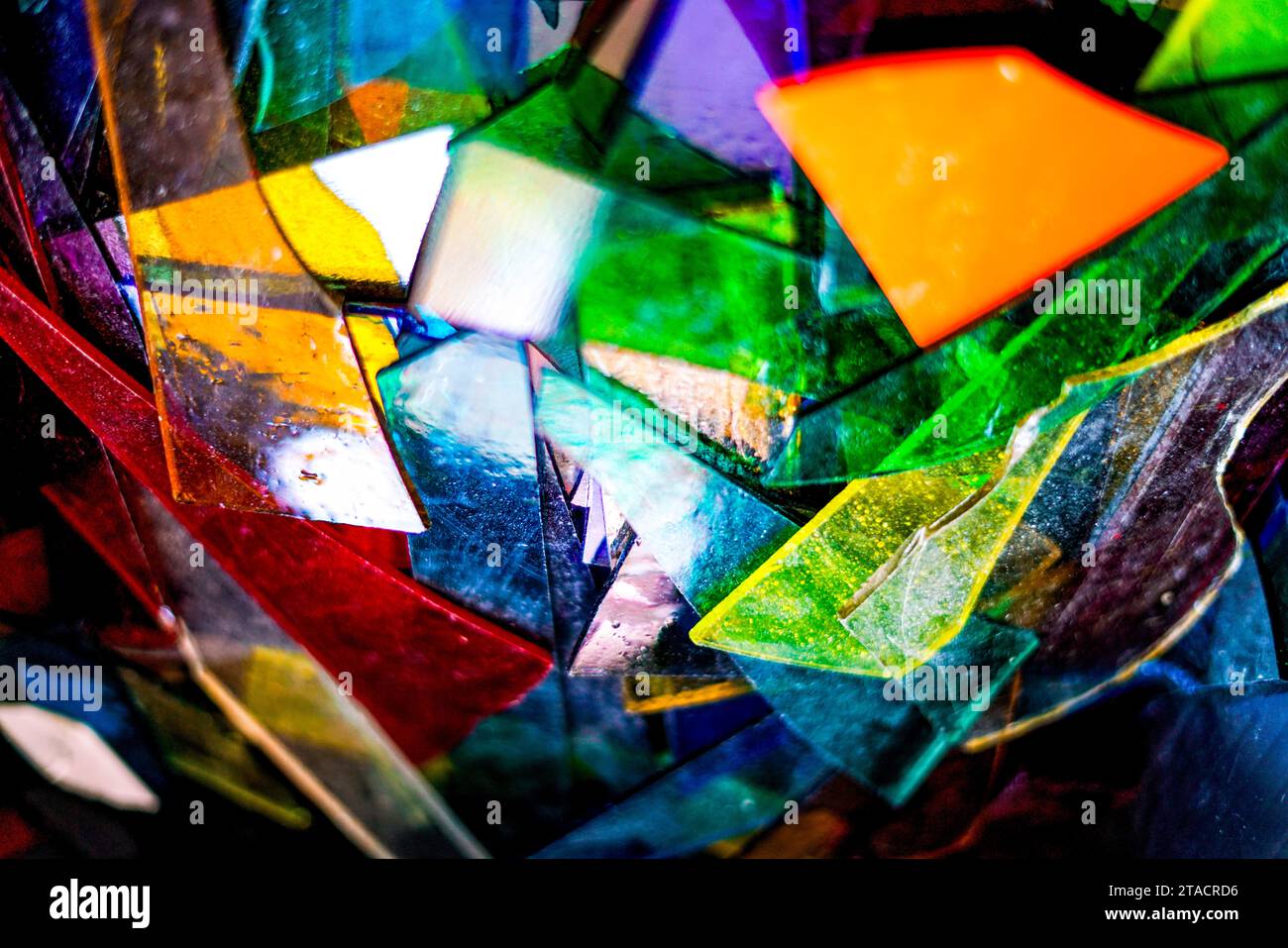 Stained glass workshop, creative time Stock Photo - Alamy
