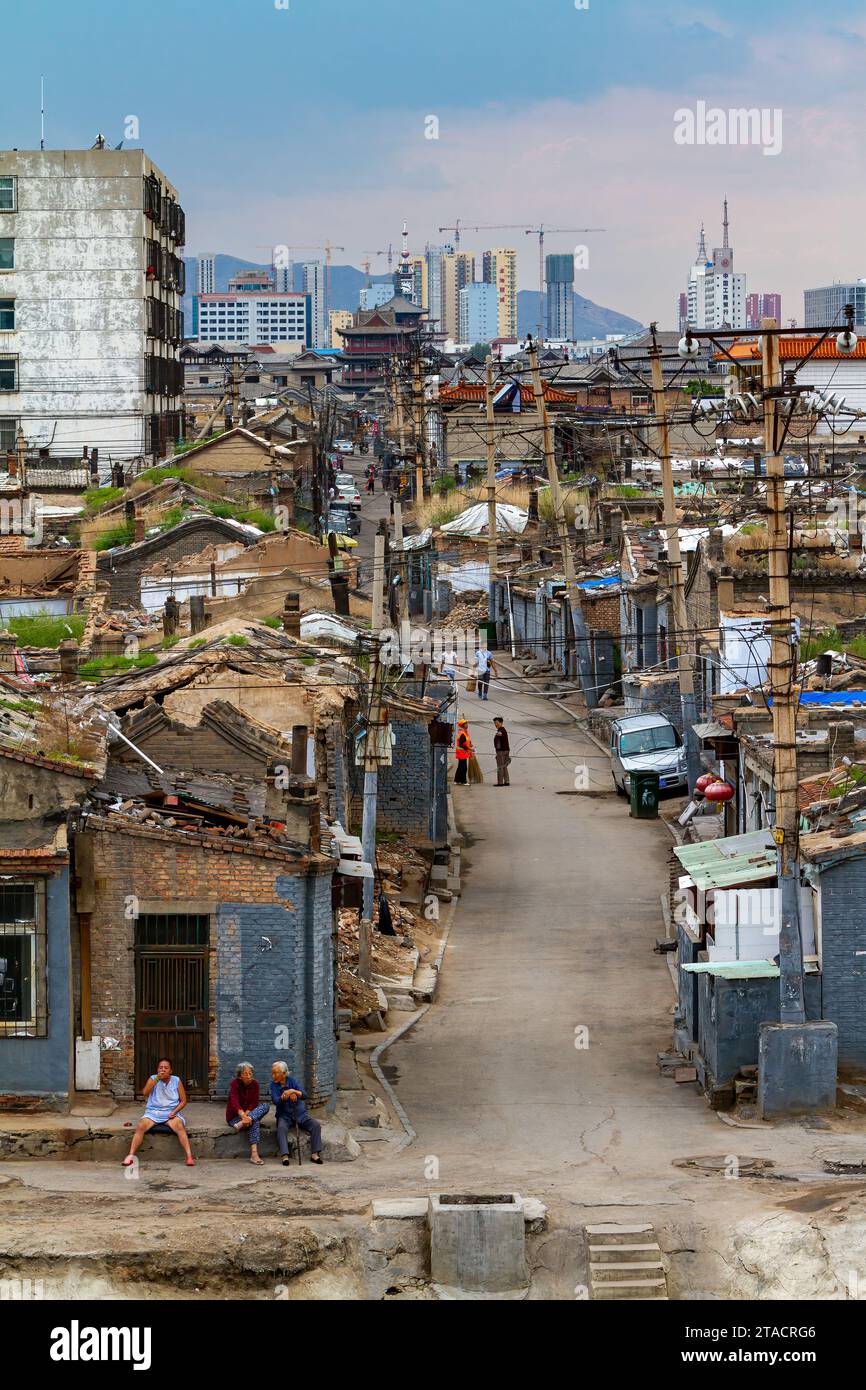 The old Neighborhood Hutongs of Datong in China Stock Photo - Alamy