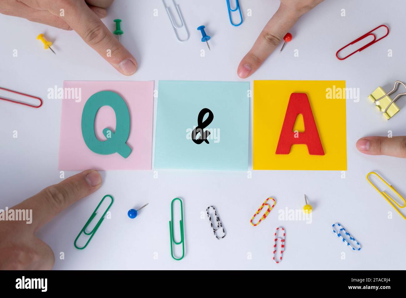 Person answering question work hi-res stock photography and images - Alamy