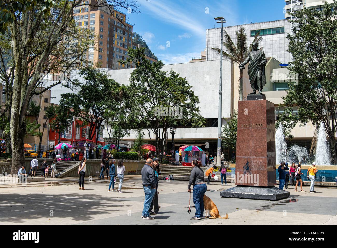 Statue of francisco de paula santander hi-res stock photography and ...