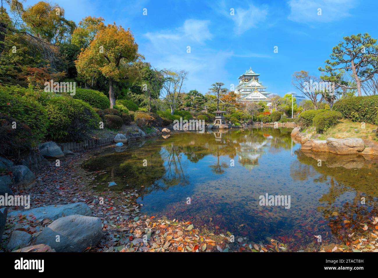 Osaka, Japan - April 4 2023: Osaka Castle dates back to 1583, it's one ...