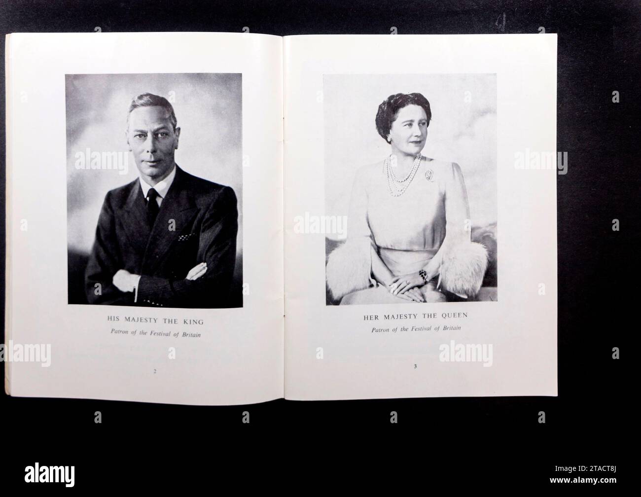 portrait photos king george VI 6th queen mother from 1951 guide to the ...