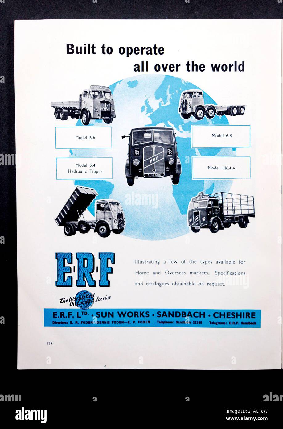 vintage ERF trucks advertisement from 1951 guide to the festival of ...