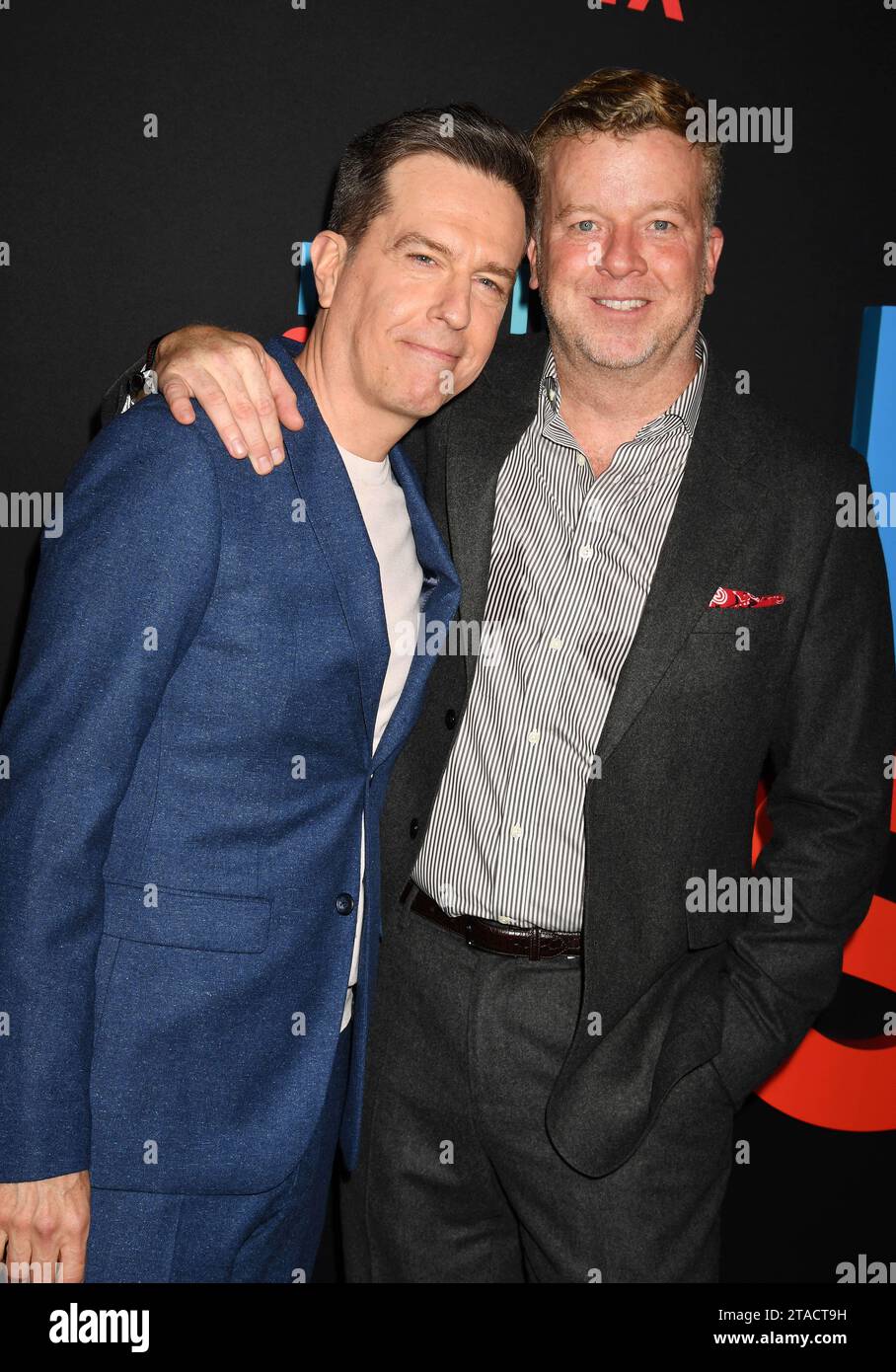 LOS ANGELES, CALIFORNIA - NOVEMBER 29: (L-R) Ed Helms and McG attend ...