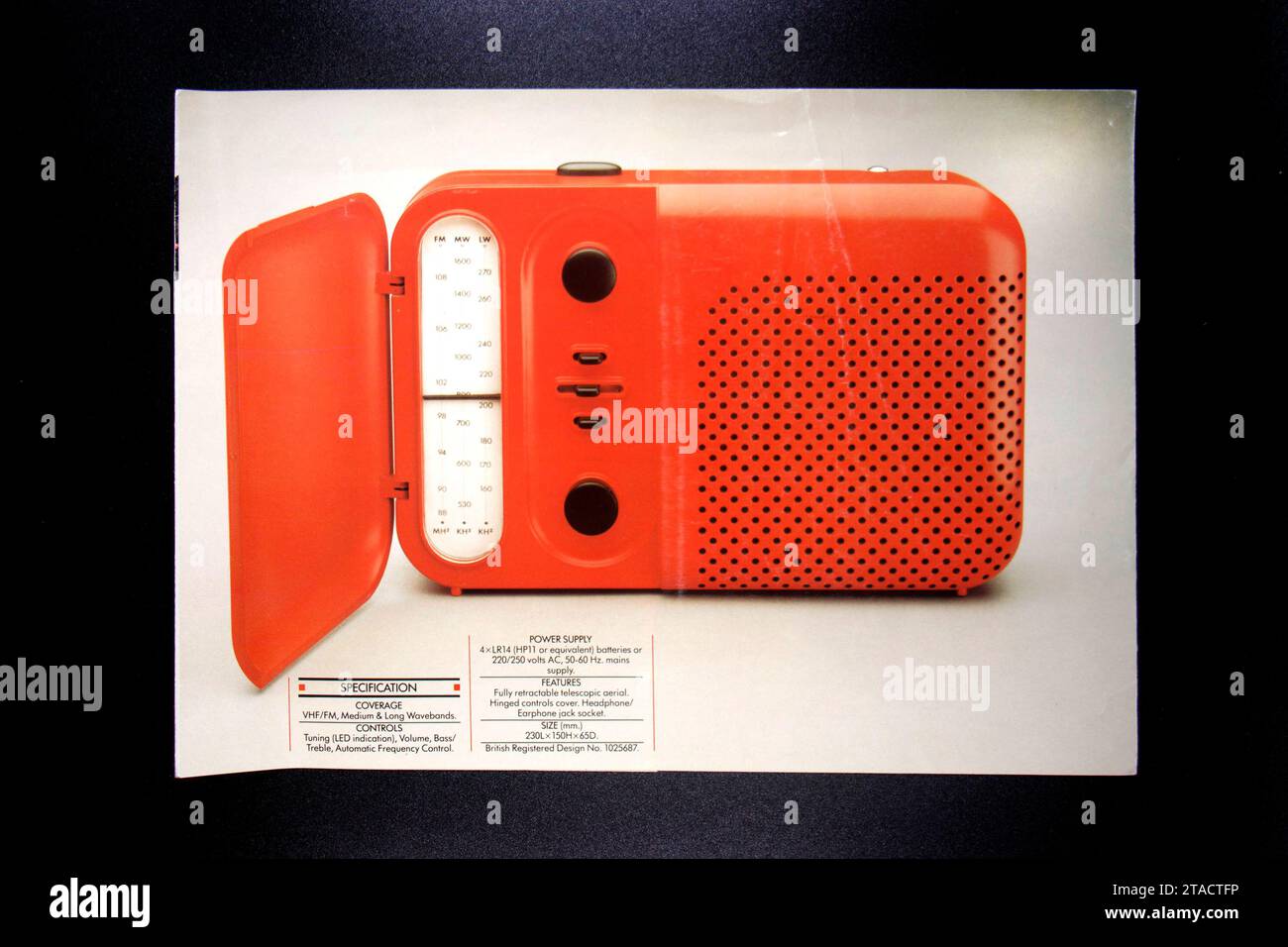 1985 modern portable plastic Ross radio - RE-5050 designer range sales ...