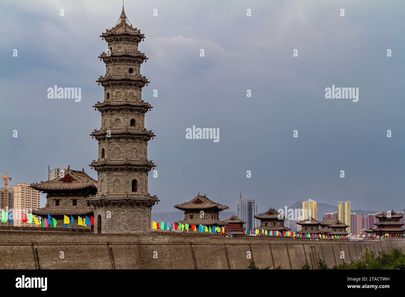 The City wall of Datong in China Stock Photo - Alamy