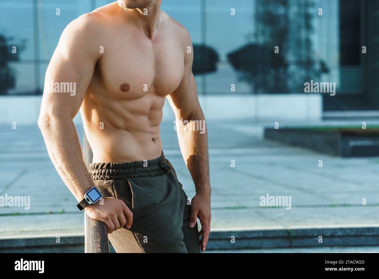 A beautiful muscular and athletic body. A man's way of life Stock Photo ...