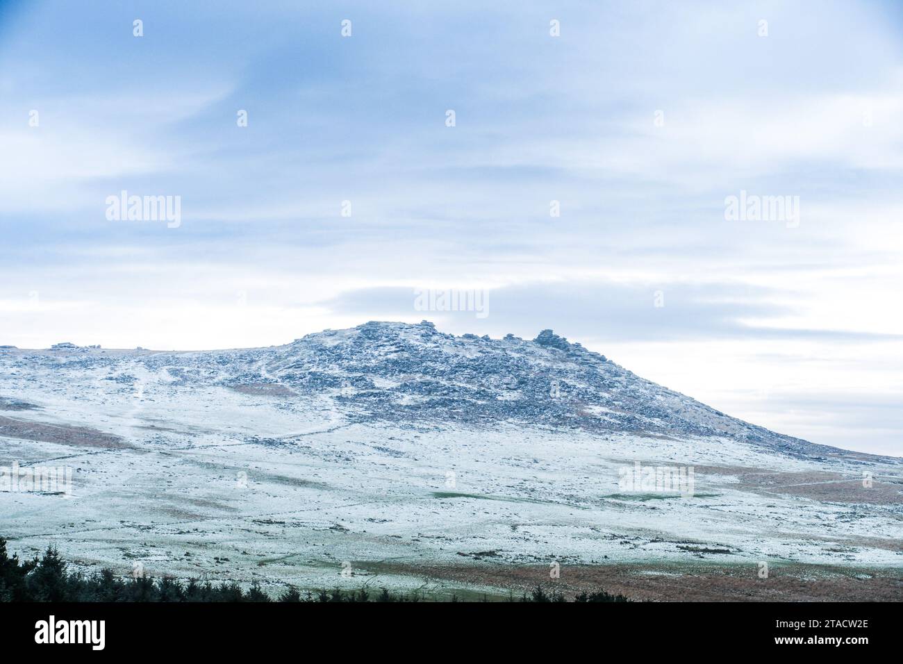 Bodmin Moor, Cornwall, UK. 30th November 2023. UK Weather. With strong ...