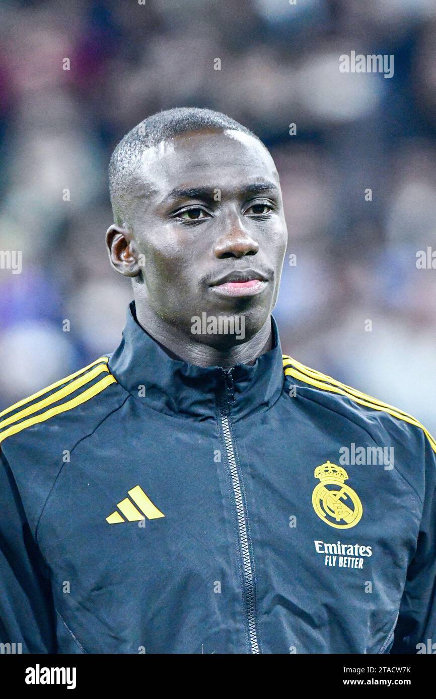 MADRID, SPAIN - NOVEMBER 29: Ferland Mendy of Real Madrid CF at the ...