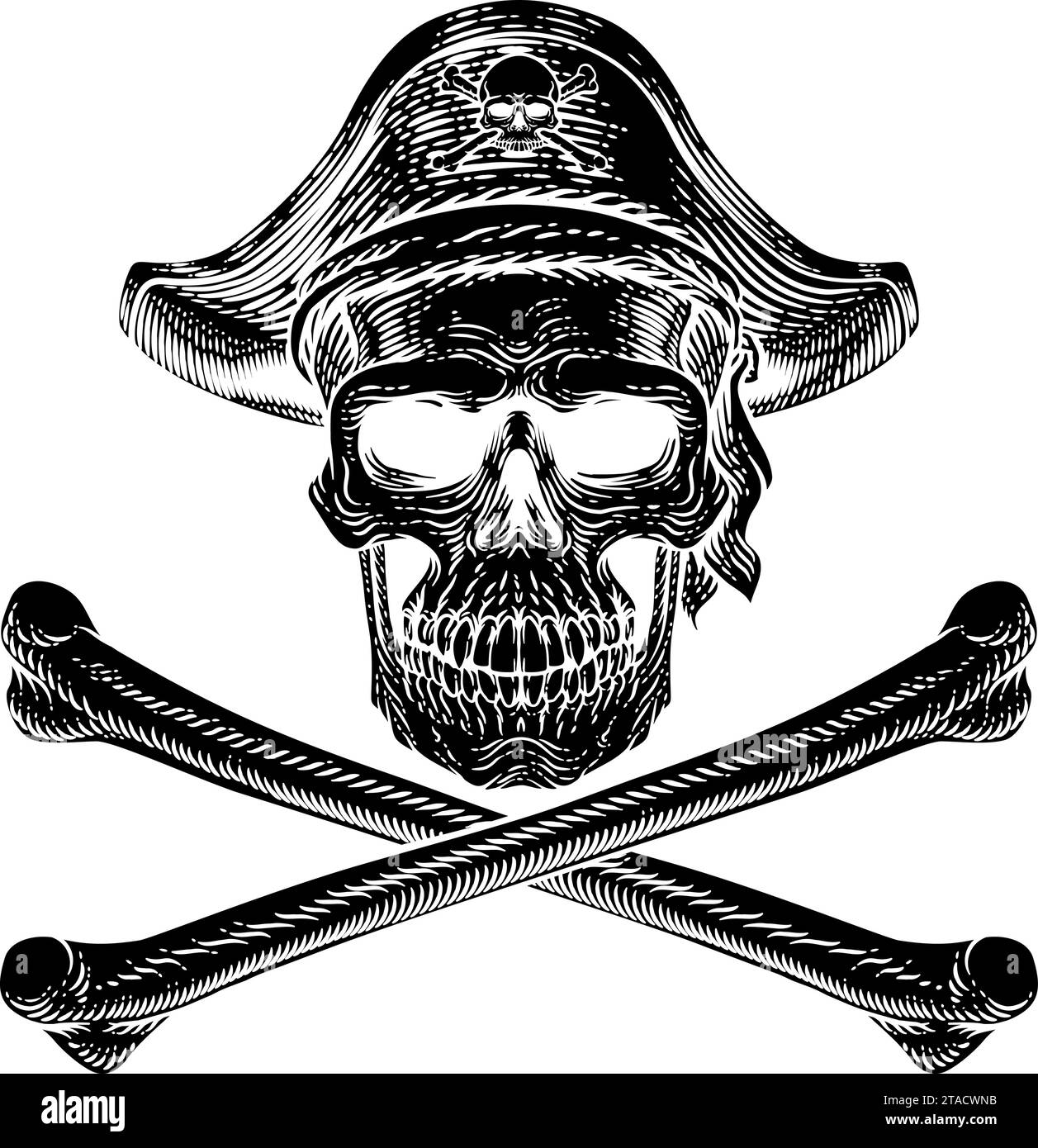 Pirate Skull Crossbones Skeleton Grim Reaper Stock Vector Image And Art