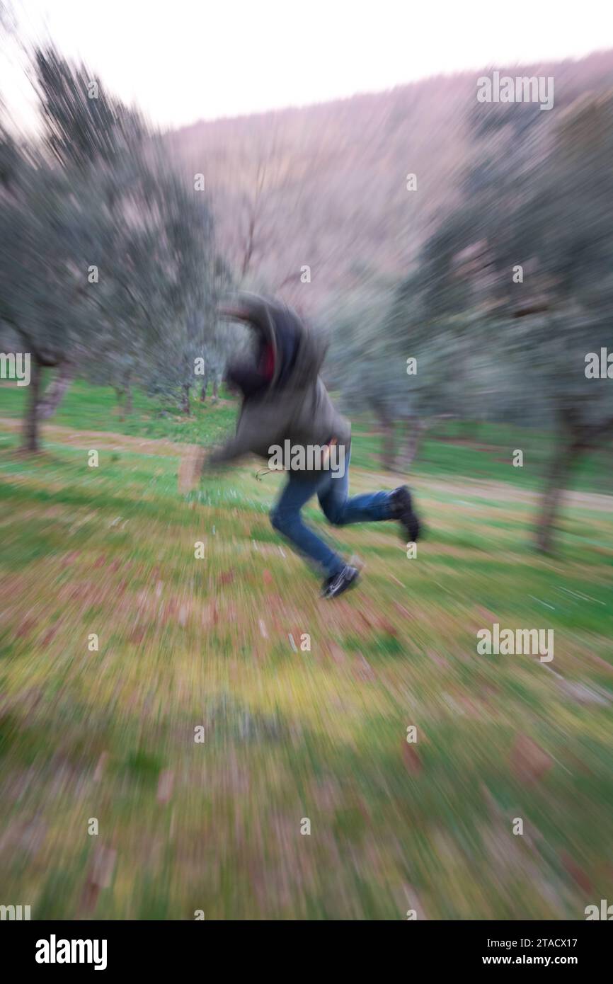 Zoom effect walking hi-res stock photography and images - Alamy