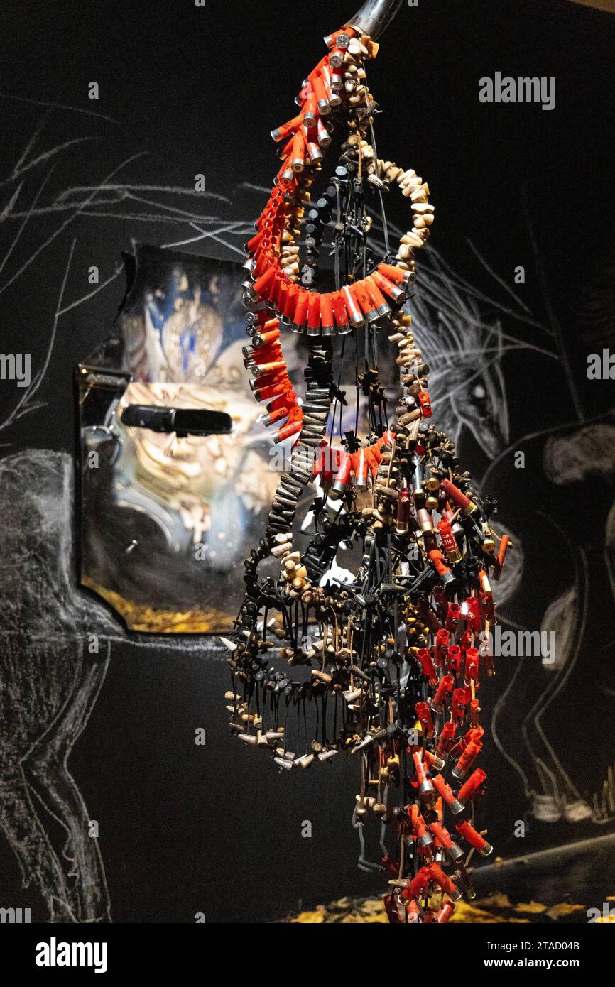 Tyler Eash 'Field / Koyo' (2023) artwork made of shotgun shells at ...