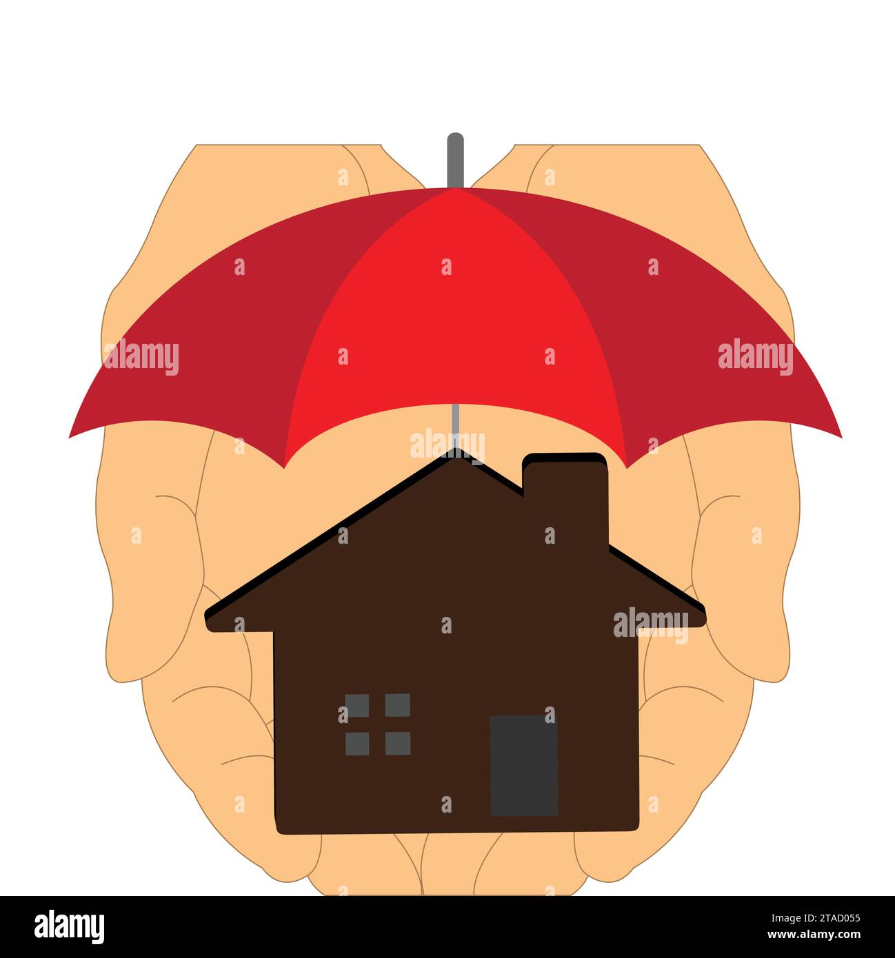 The umbrella house Stock Vector Images - Alamy