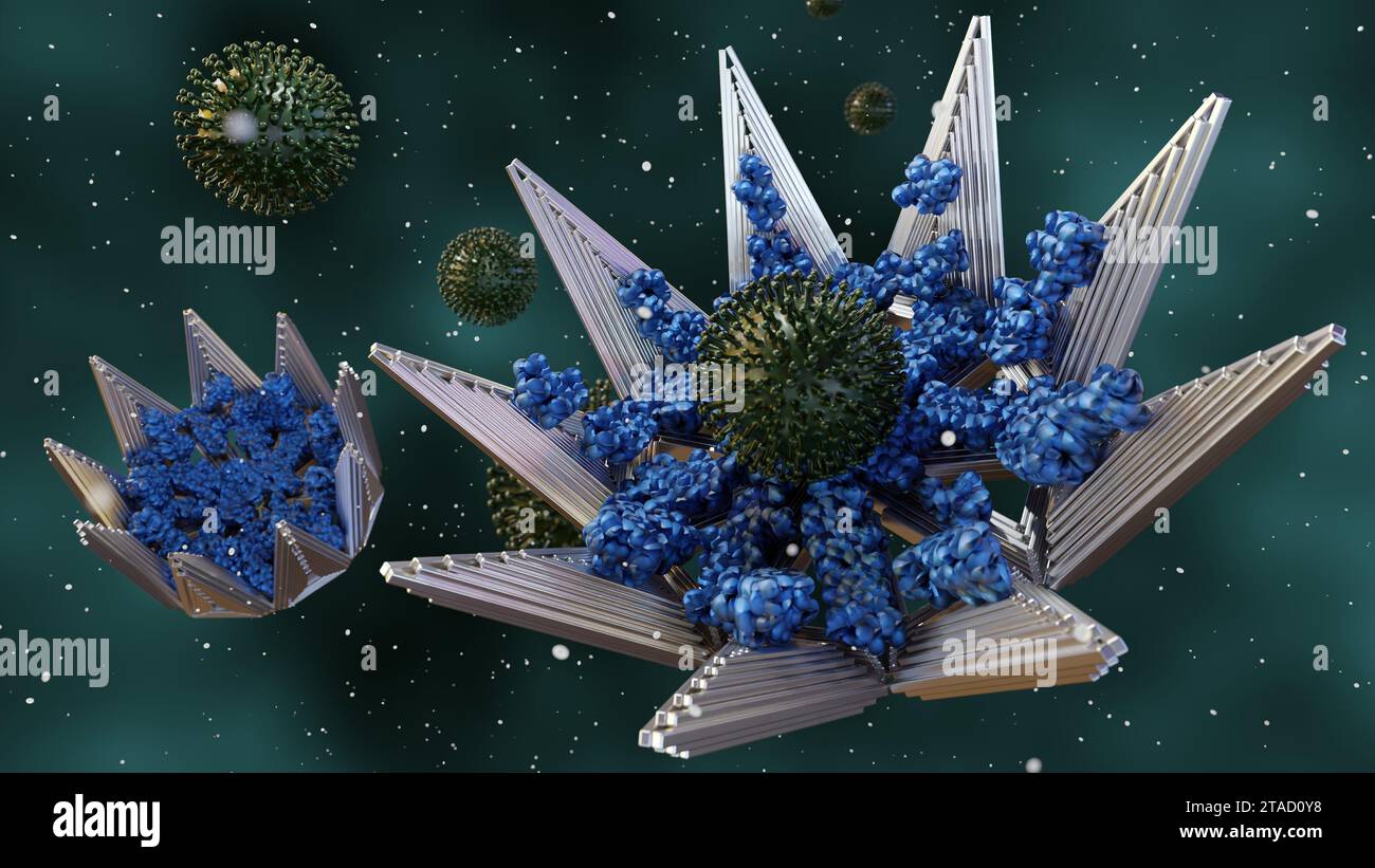 DNA origami technology have been able to engulf a whole virus body or ...