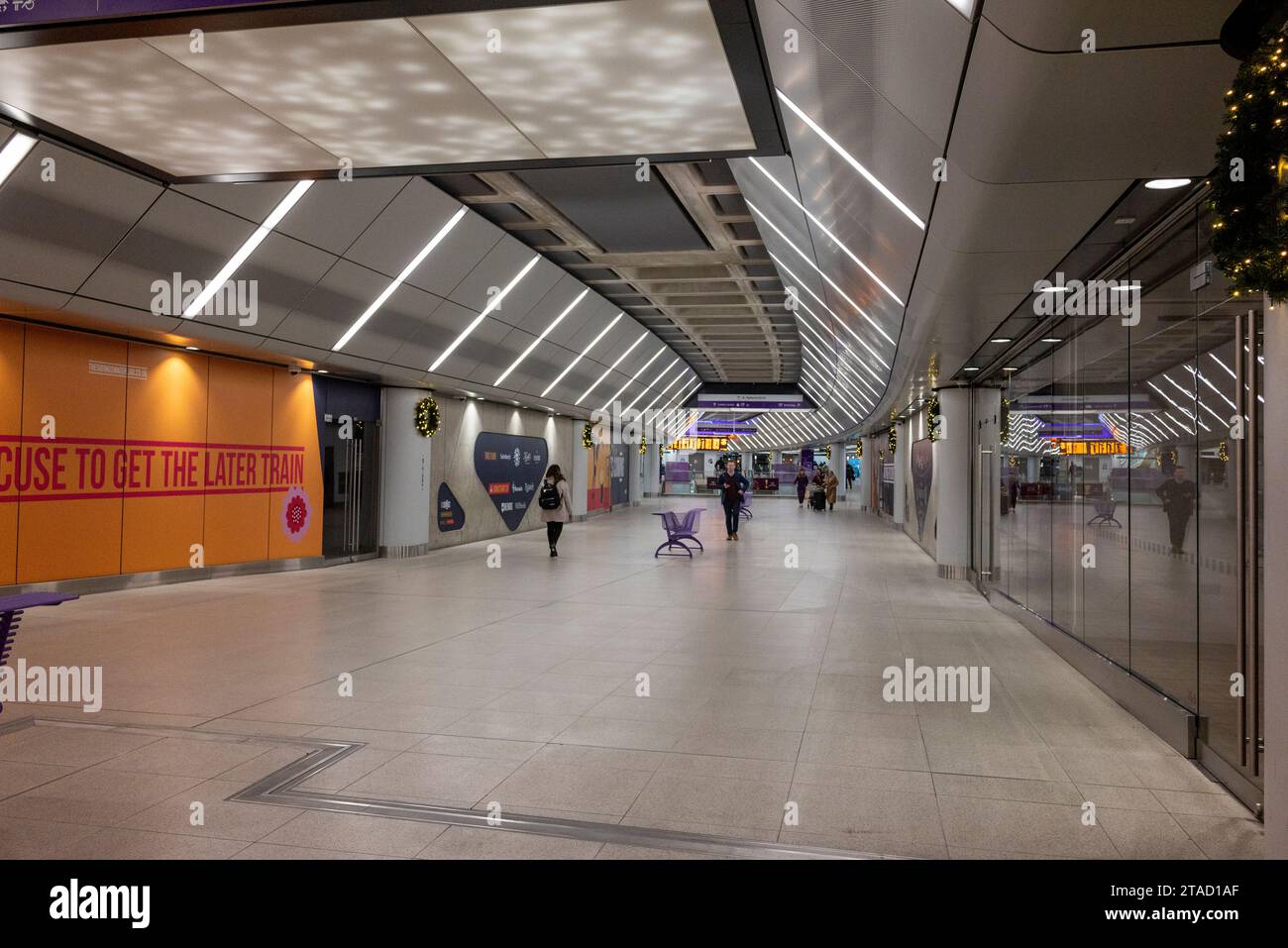 The Sidings, a new shopping centre and social area below platforms at ...
