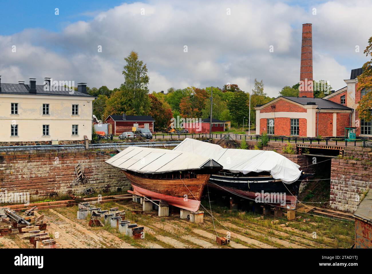 Historic dry dock in Suomenlinna, Helsinki, is the oldest in Finland ...