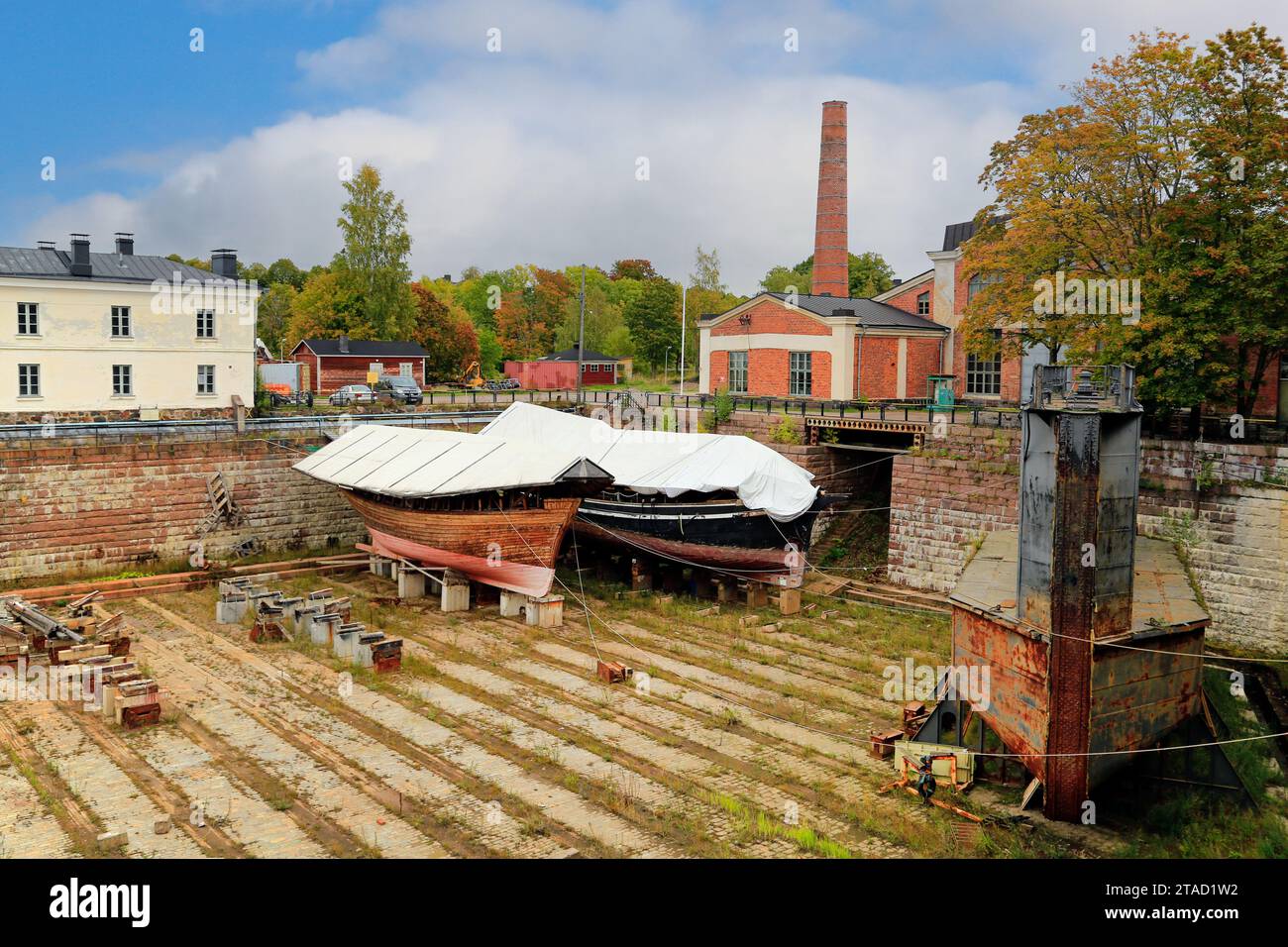 Historic dry dock in Suomenlinna, Helsinki, is the oldest in Finland ...