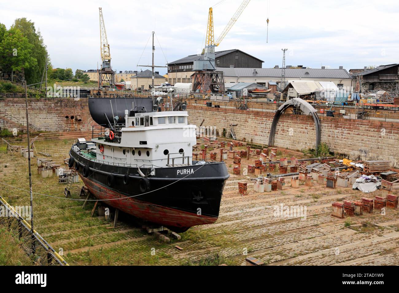 Historic dry dock in Suomenlinna, Helsinki, is the oldest in Finland ...