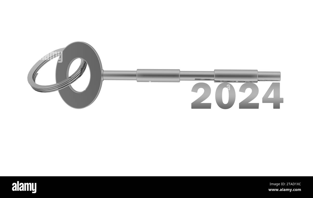 2024 New Year Keywords concept on white background, High resolution ...
