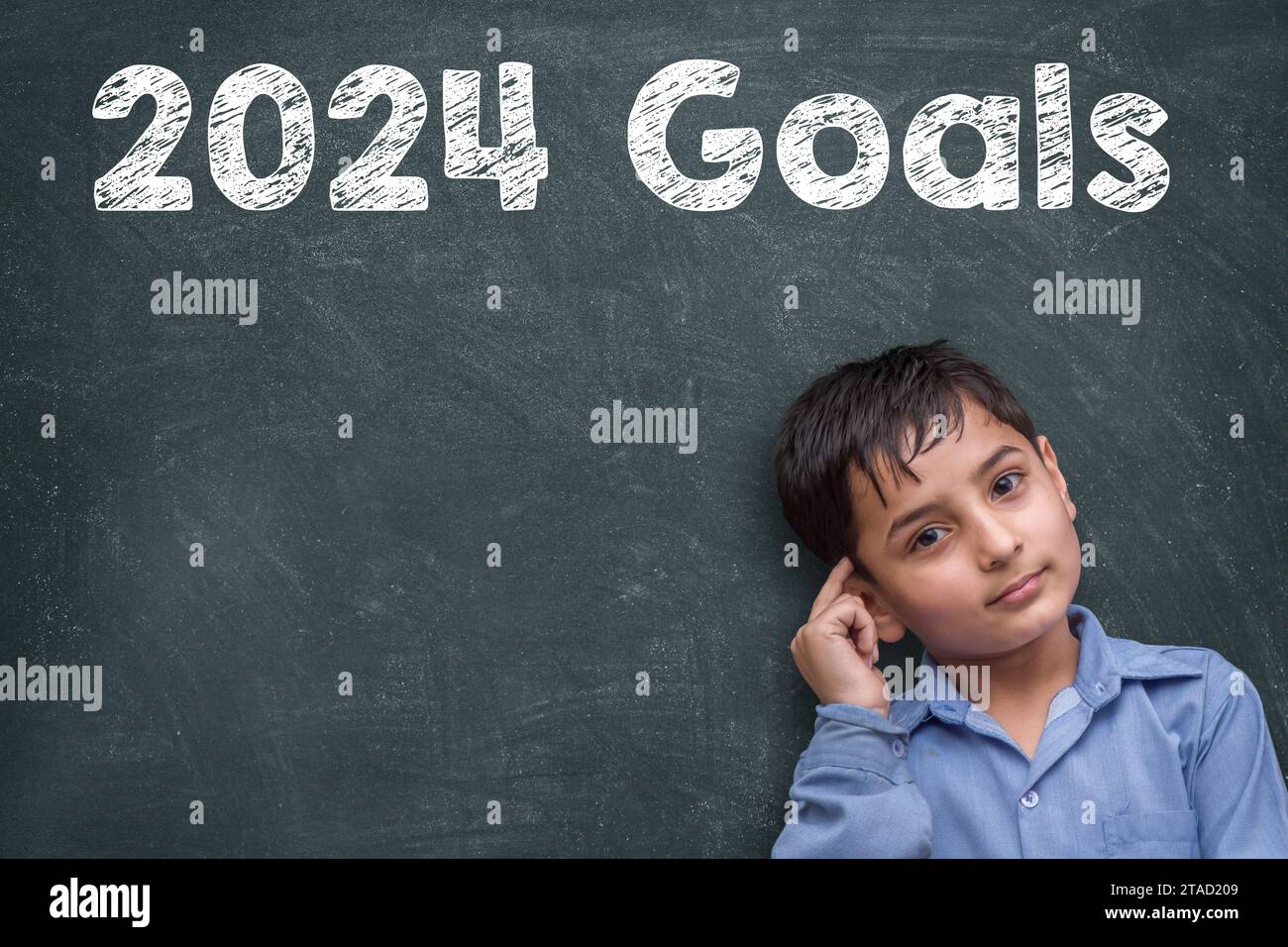 2024 Happy new year school class academic calendar with student kid's ...