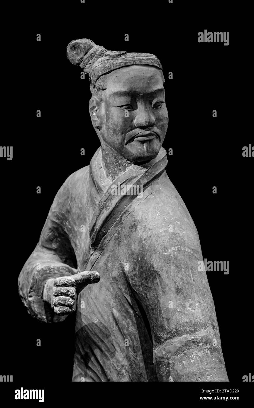 Terra cotta warriors in Black and White Stock Photos & Images - Alamy