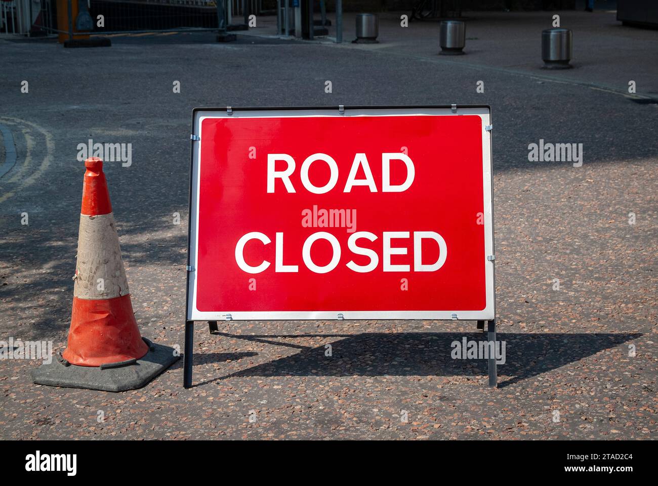 Blocked street signage hi-res stock photography and images - Alamy