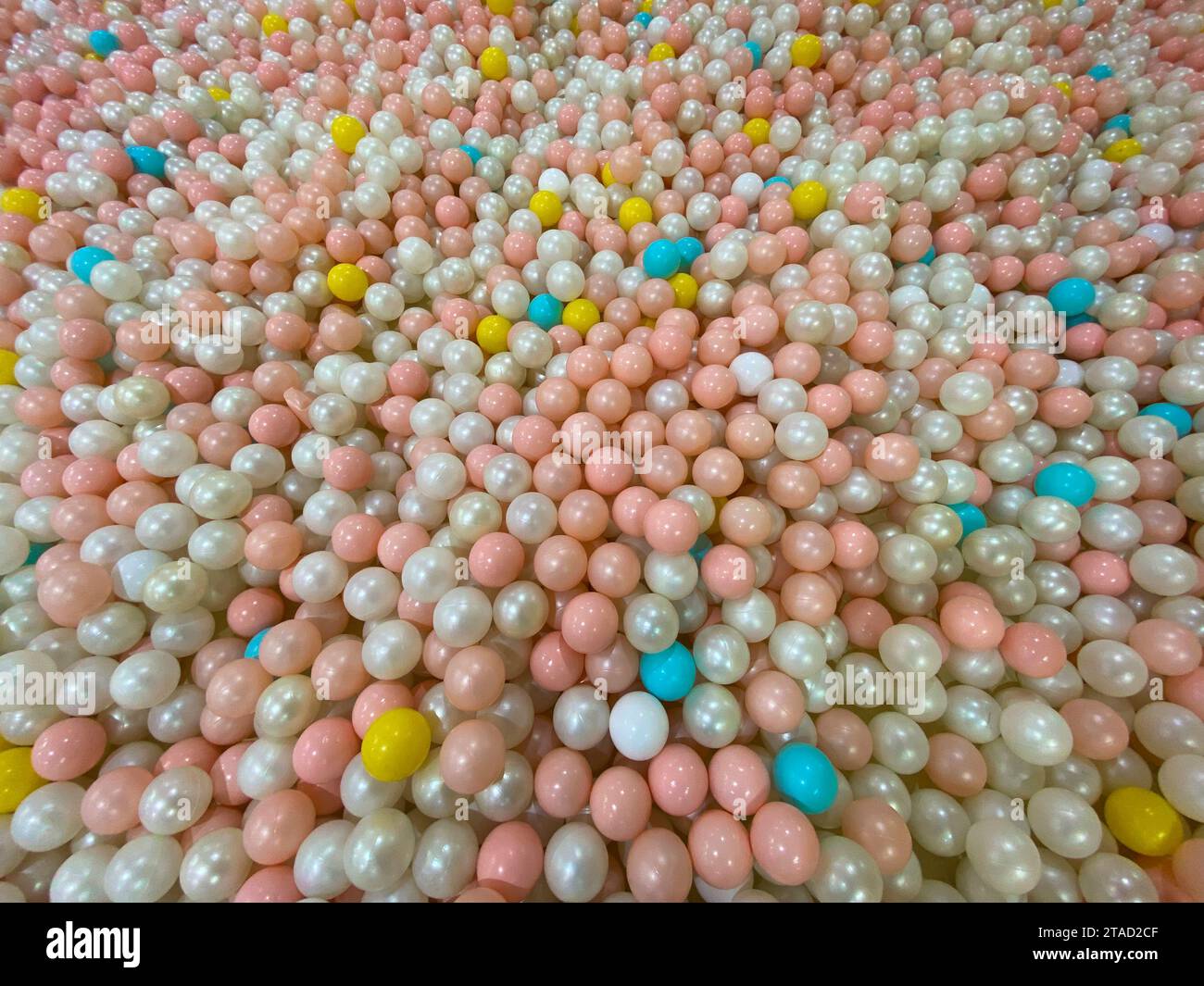 Many colorful plastic balls from above Stock Photo - Alamy