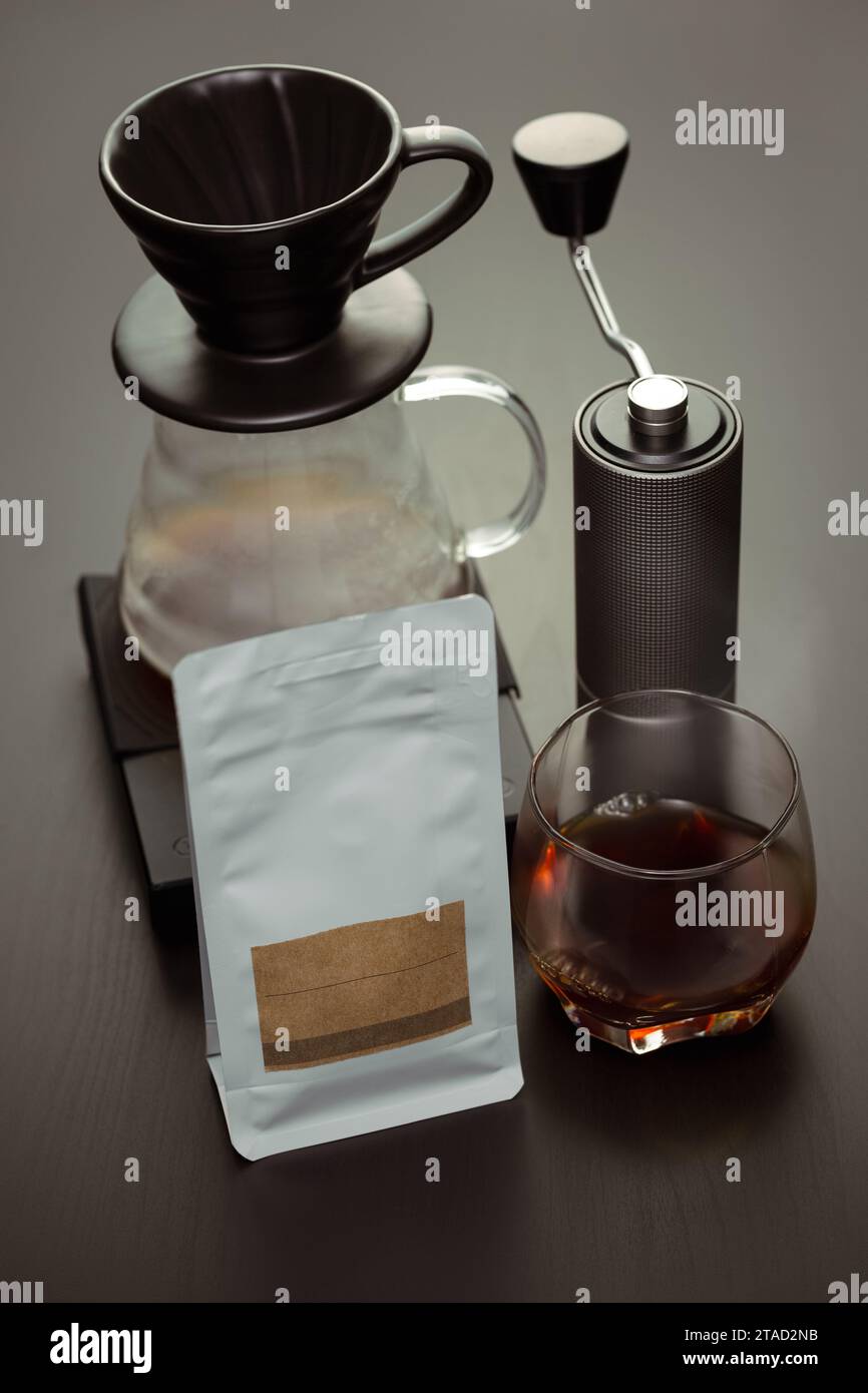 Drip coffee bag packaging hi-res stock photography and images - Alamy