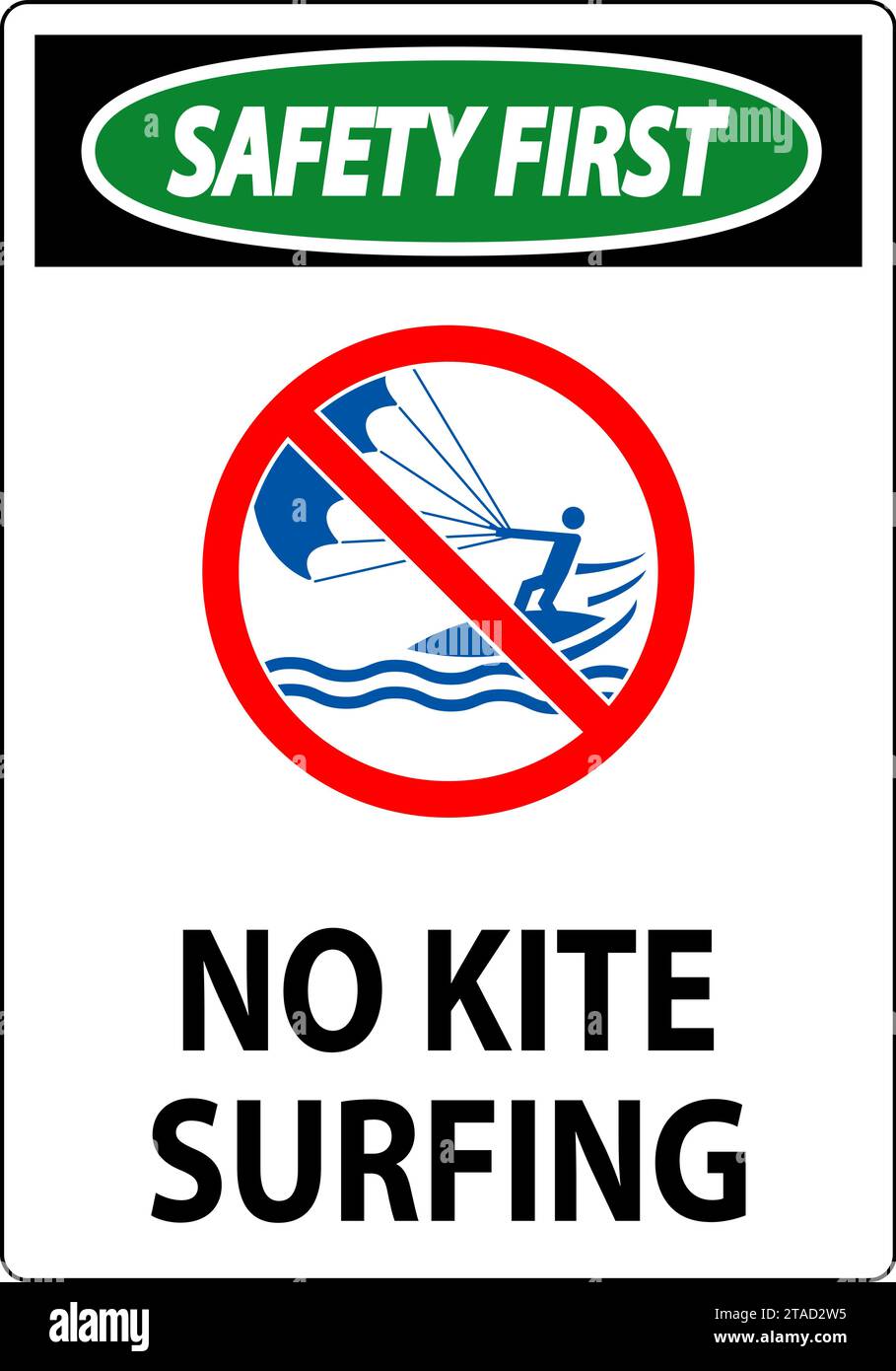 Kitesurfing area Stock Vector Images - Alamy