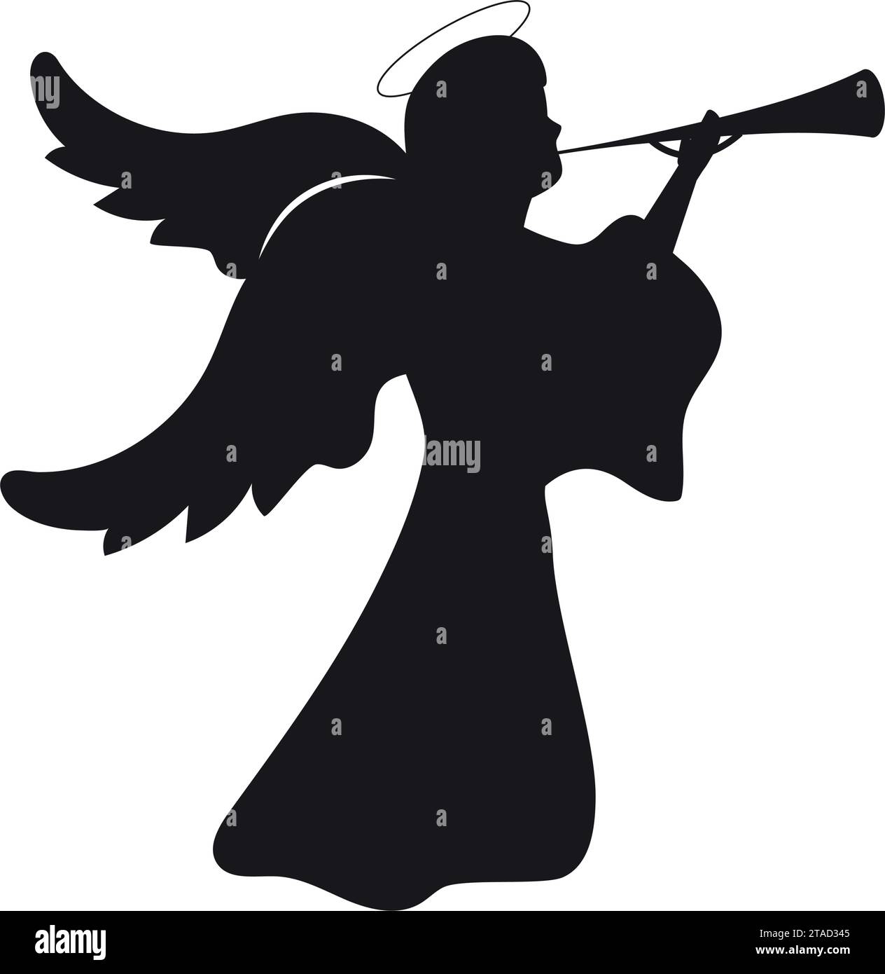 angel silhouette icon Stock Vector Image & Art - Alamy