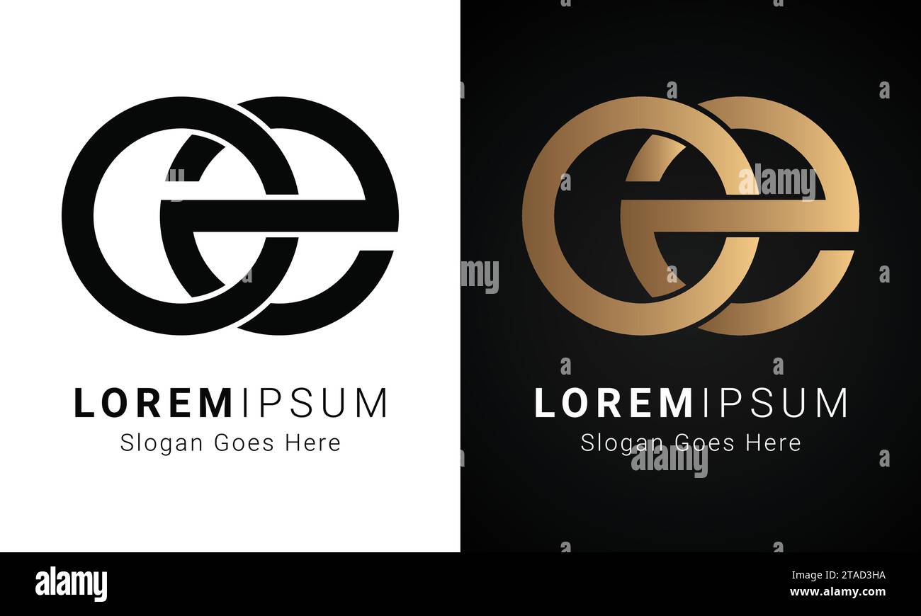 Luxury Initial EO or OE Monogram Text Letter Logo Design Stock Vector Image & Art - Alamy