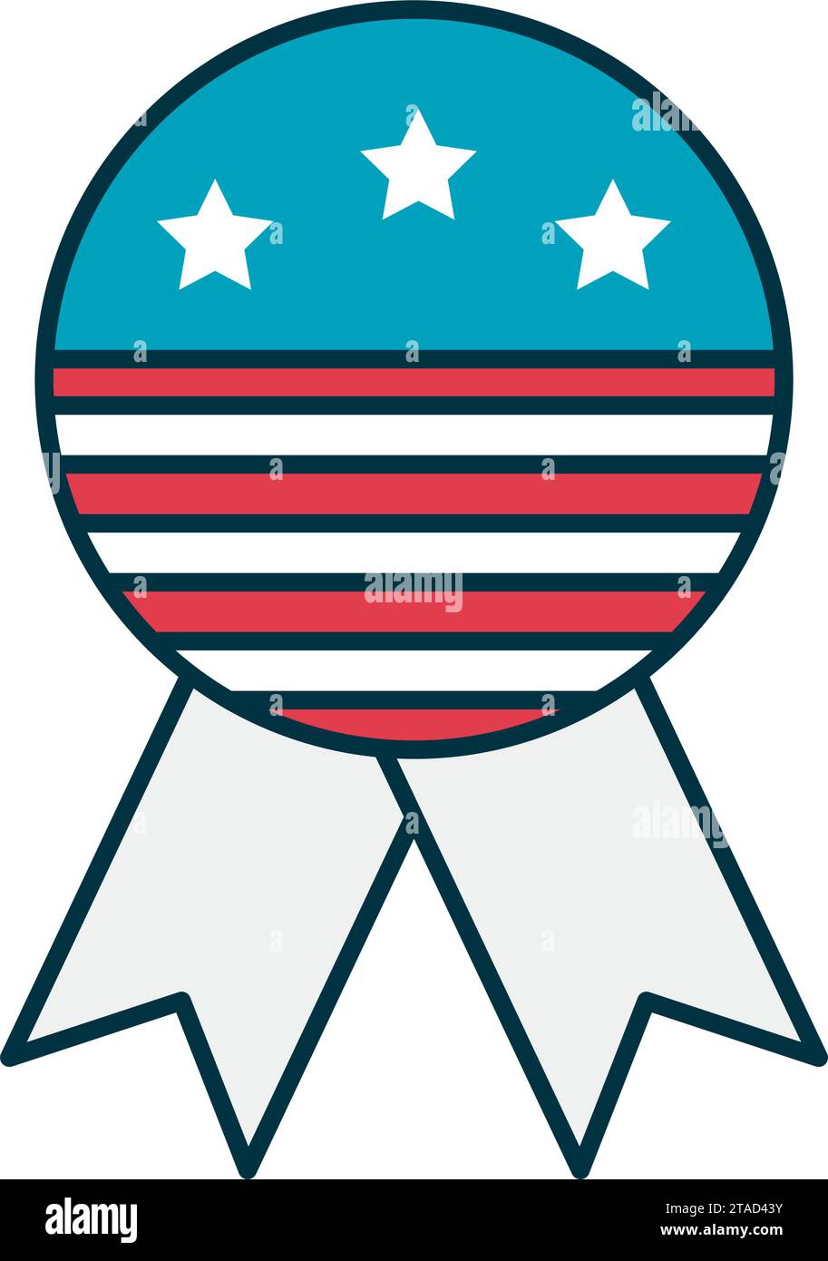 usa flag badge Stock Vector Image & Art - Alamy