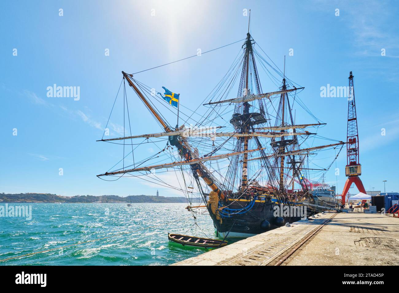 Gotheborg of Sweden is a sailing replica of the Swedish East Indiaman ...
