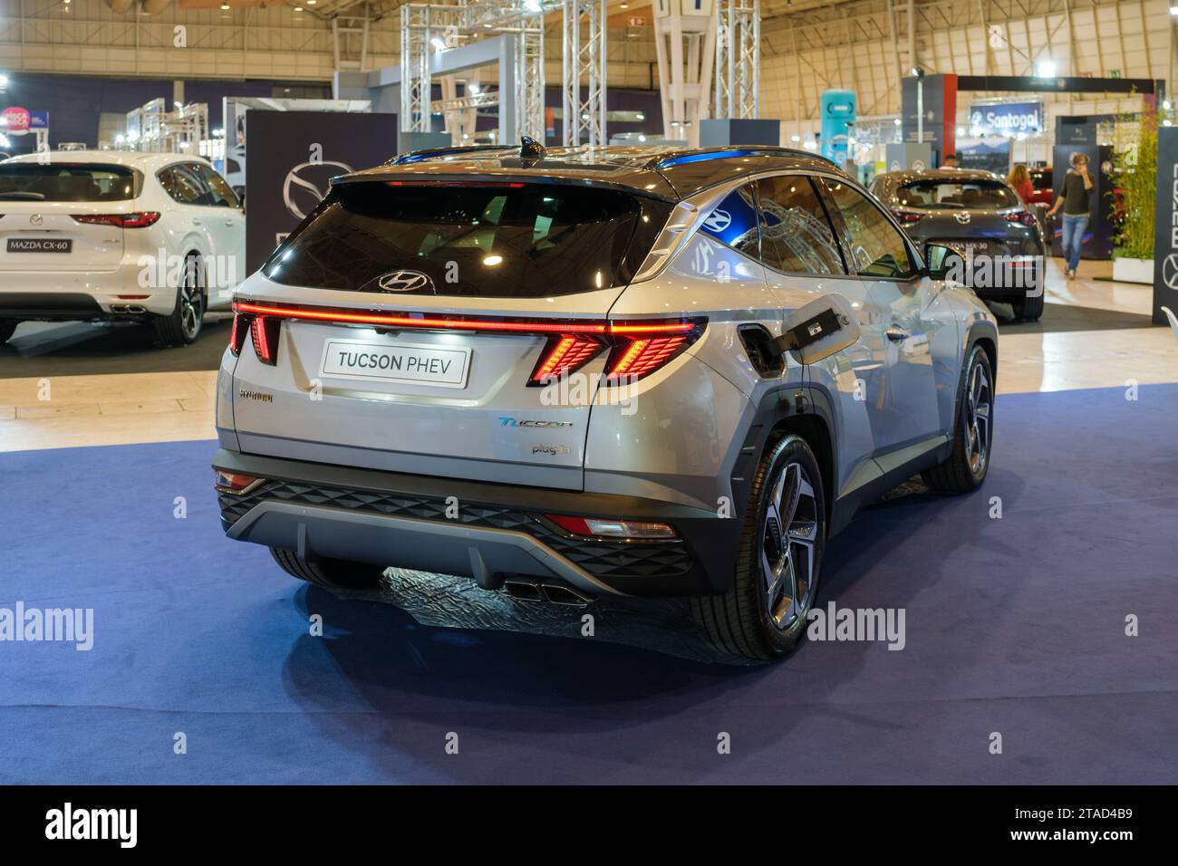 Hyundai Tucson Phev hybrid car at ECAR SHOW - Hybrid and Electric Motor ...