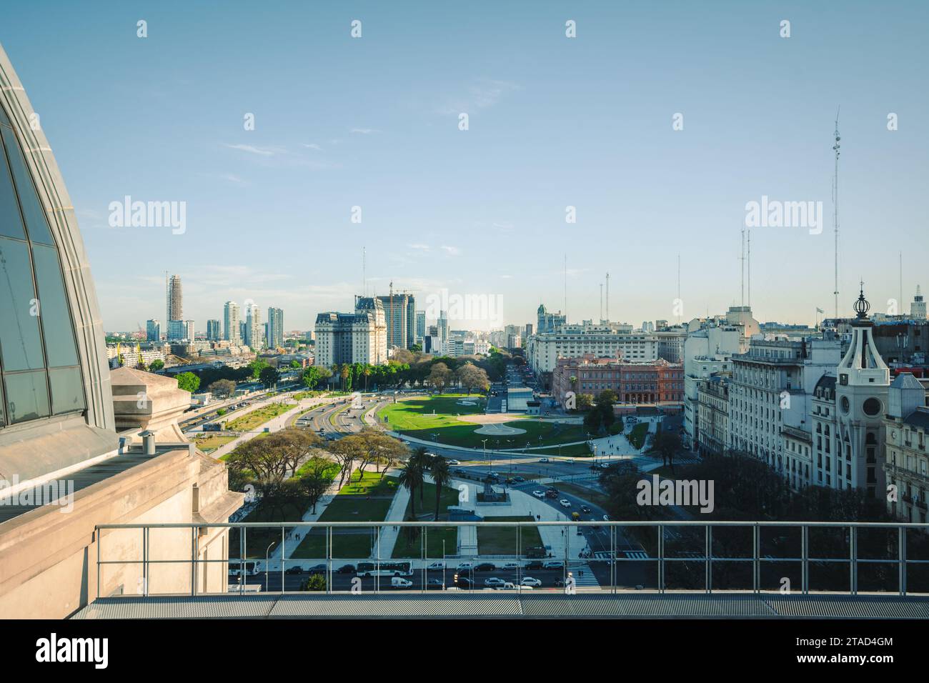 View from Centro Cultural Kirchner's rooftop, the presidential house ...