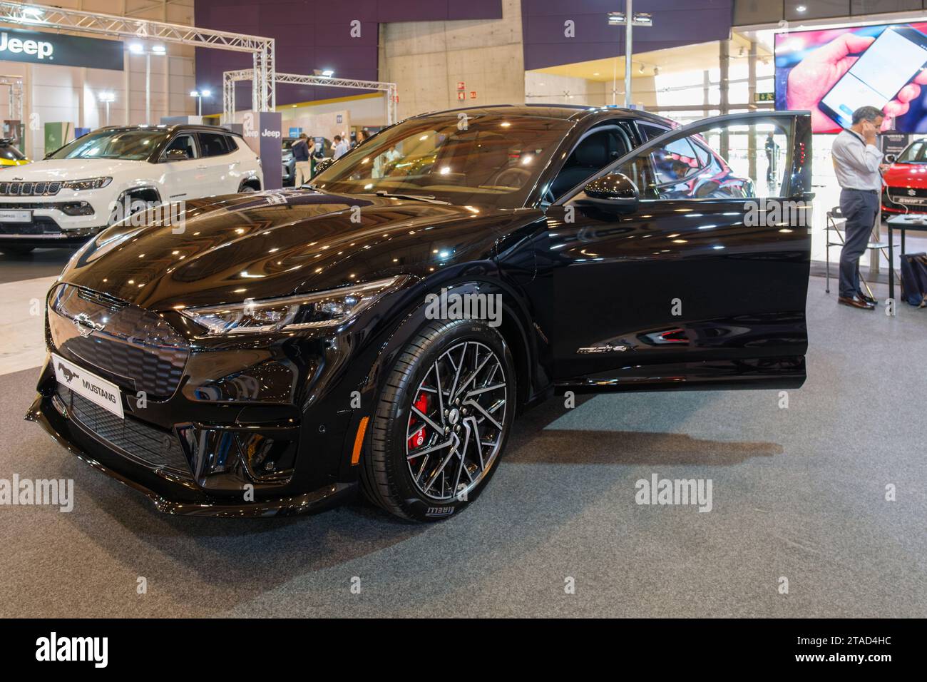 Ford Mustang Mach-E SUV electric car at ECAR SHOW - Hybrid and Electric ...