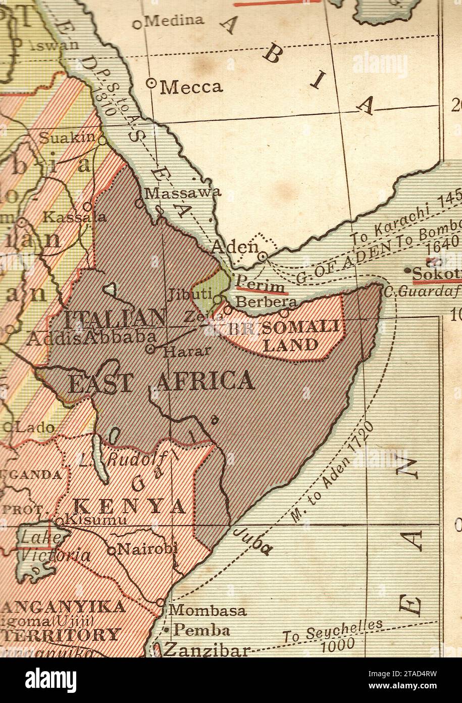 Italy Africa Map