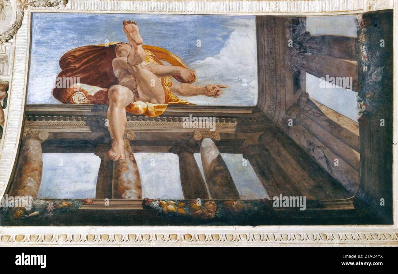 Ignudo 1550-51 by Pellegrino Tibaldi Stock Photo - Alamy