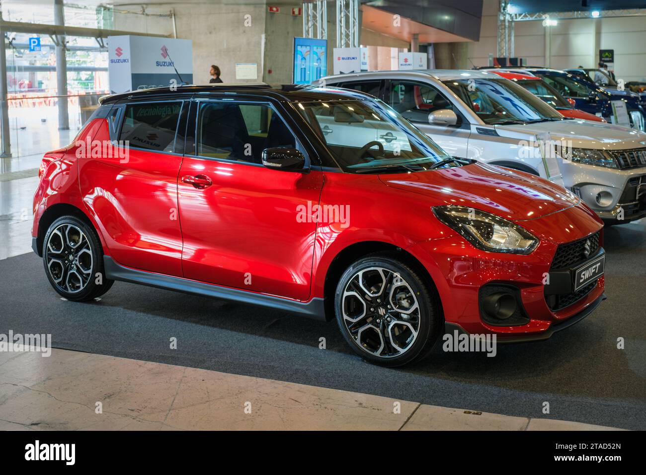 Suzuki Swift hybrid car at ECAR SHOW - Hybrid and Electric Motor Show ...